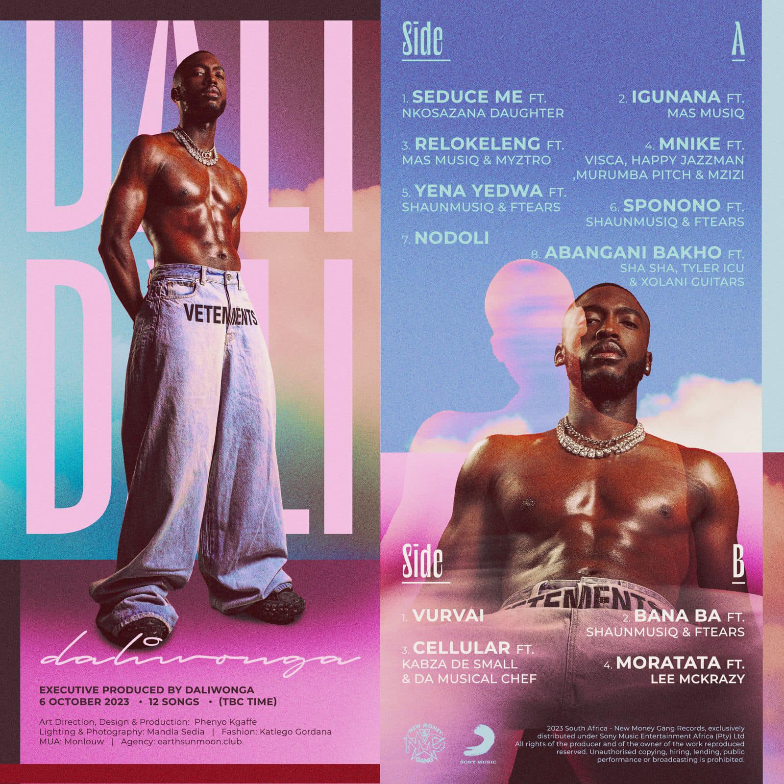 DaliWonga shares track list for Dali Dali album