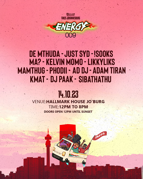 iMullar Sound System Brings ENERGY 009 To Joburg this October