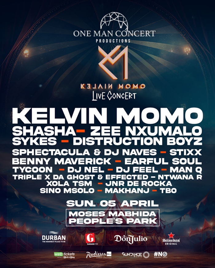 Kelvin Momo's One Man Concert Reveals Full Line Up